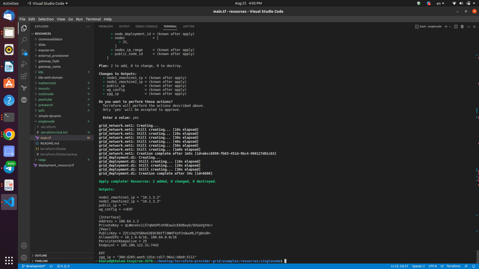 Terraform VMs disk upgrades not applying · Issue #261 · threefoldtech/terraform-provider-grid ...