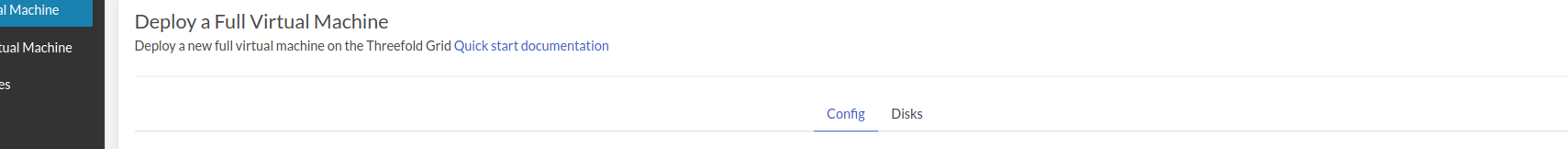 Remove the Environment Variables tab & the Mount Point option from the Full VM Deployment ...