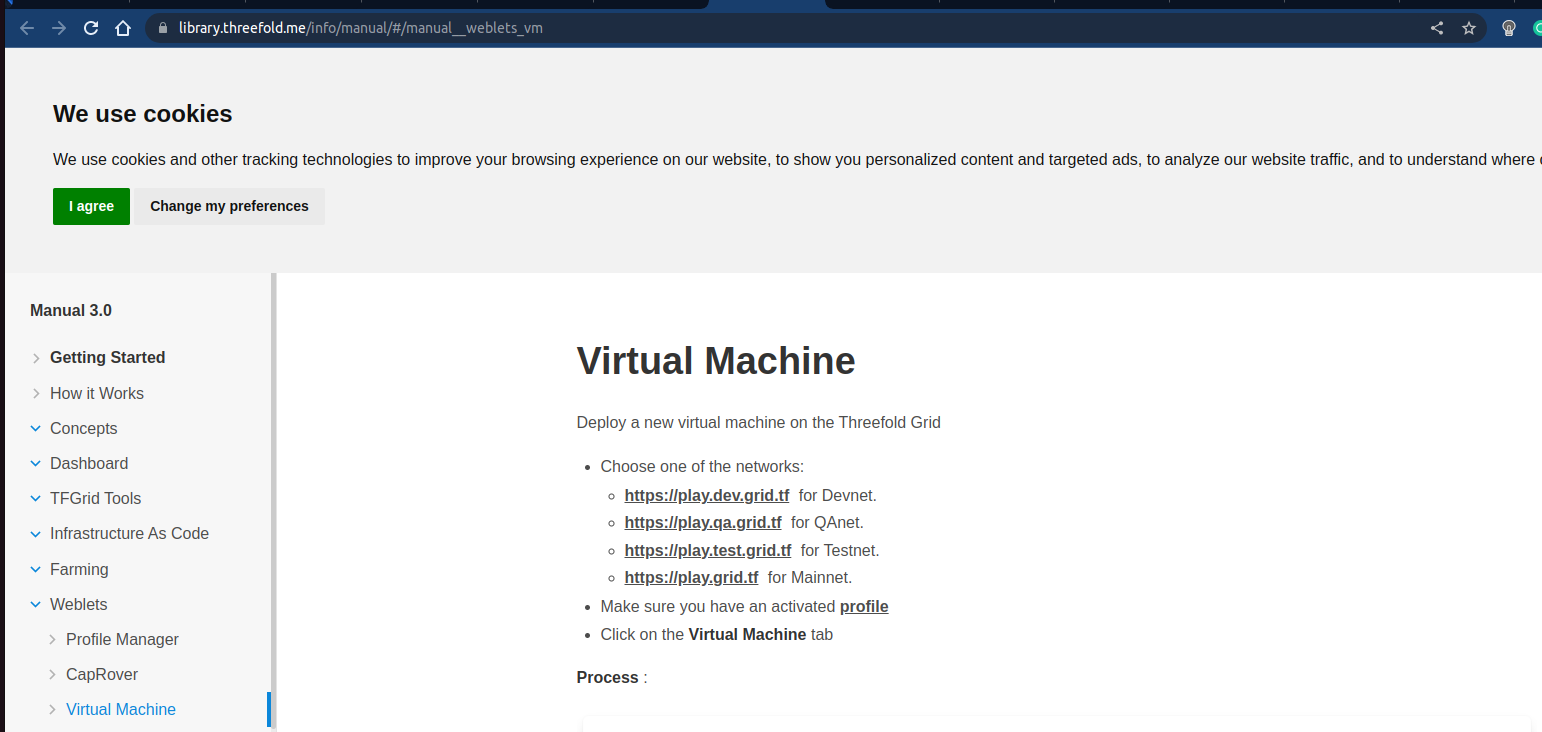 Add a separate documentation for the full virtual machine deployment · Issue #1016 ...