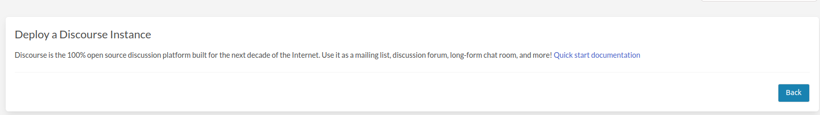 back button after discourse deployment doesn't make any action · Issue #1253 ...