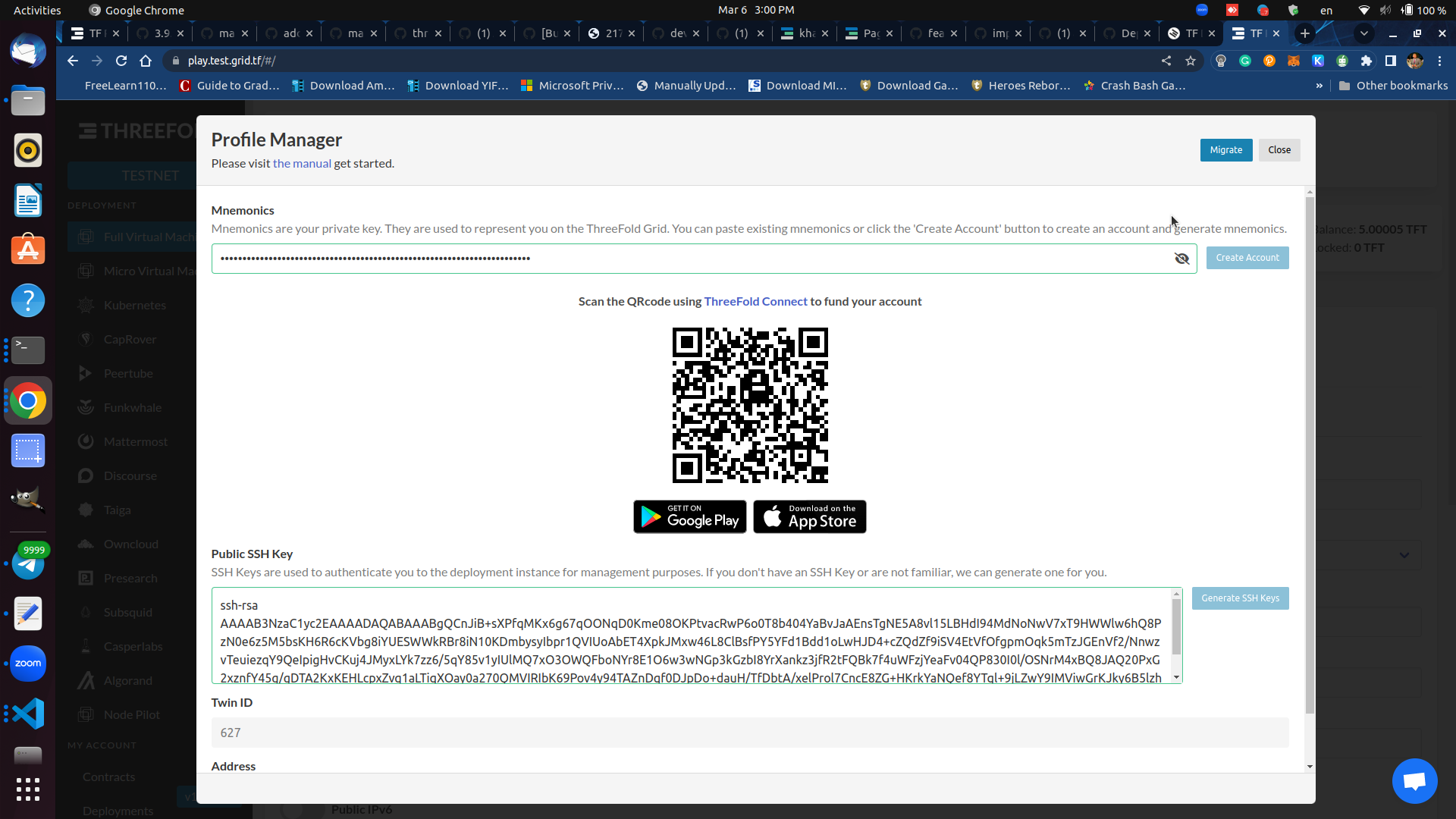 profile manager does not reload balance · Issue #92 · threefoldtech/tfgrid-sdk-ts · GitHub