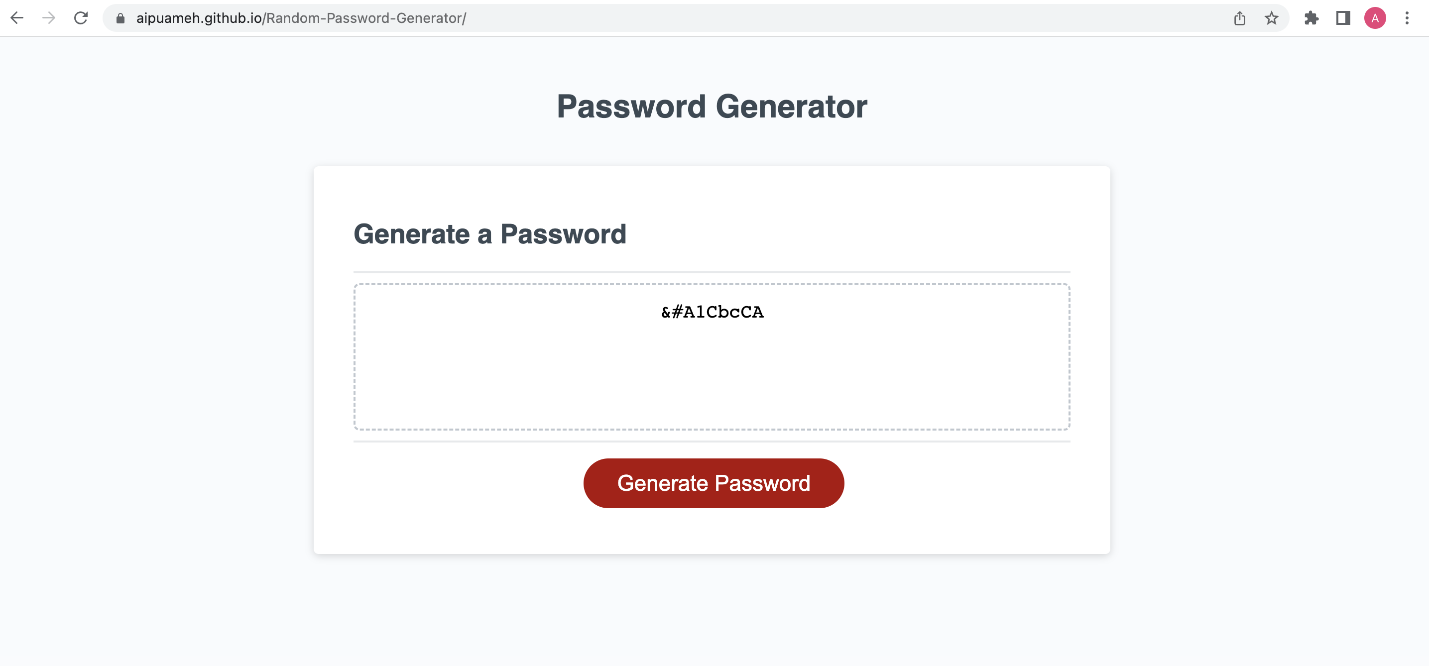 Github Aipuamehrandom Password Generator Random Password Generator Is An Application That