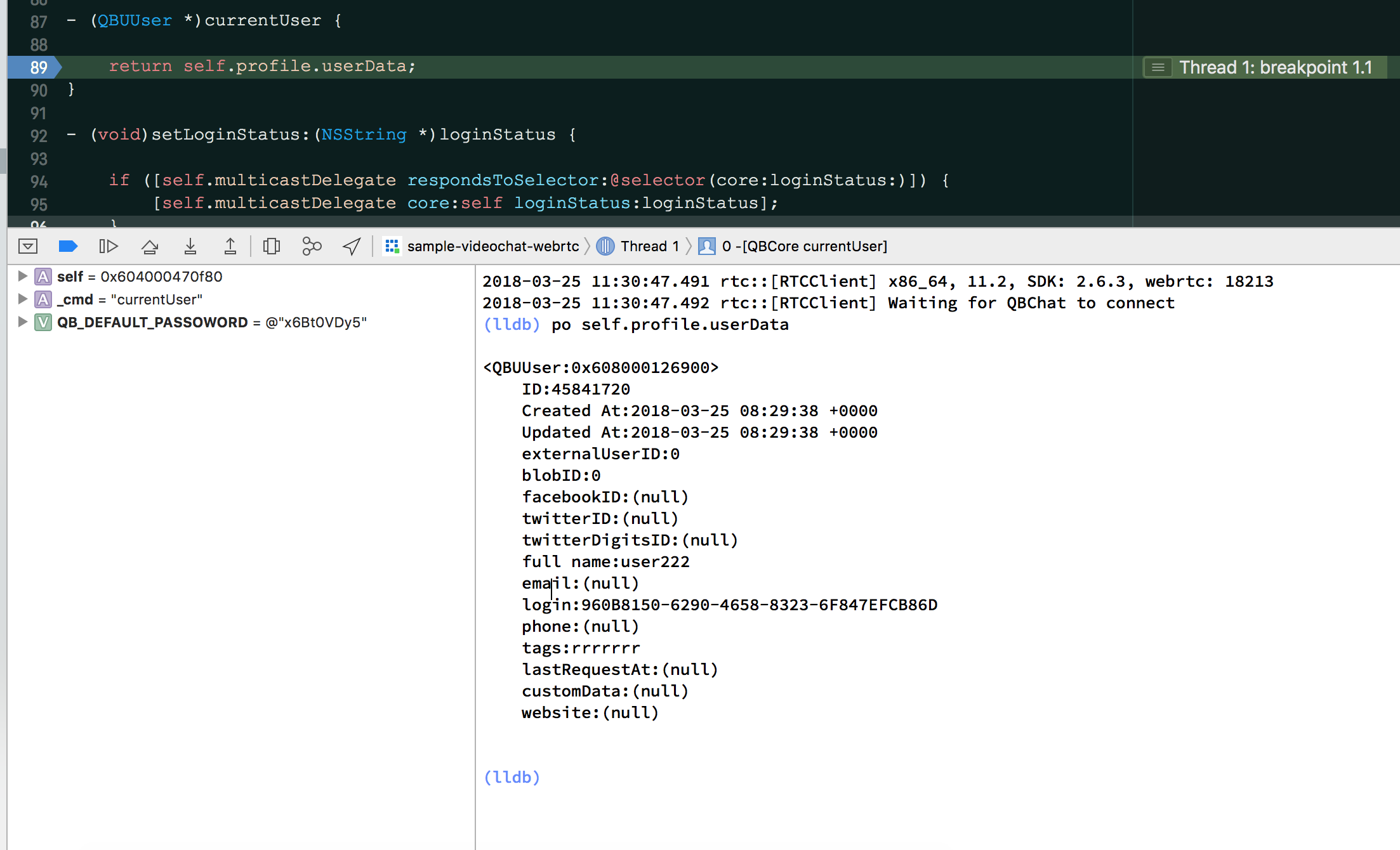 QBCore.instance().currentUser is nil · Issue #973 · QuickBlox/quickblox ...