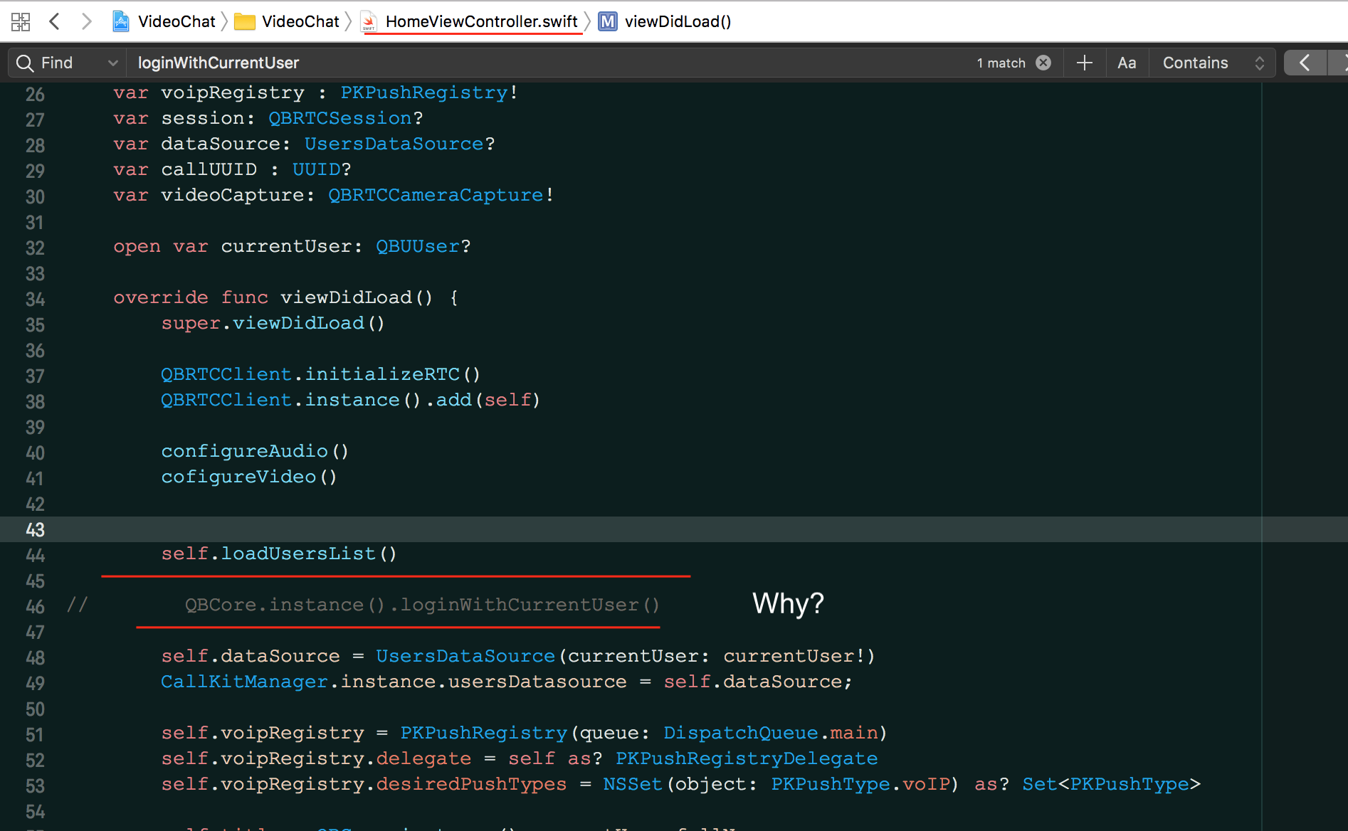 QBCore.instance().currentUser is nil · Issue #973 · QuickBlox/quickblox-ios-sdk · GitHub