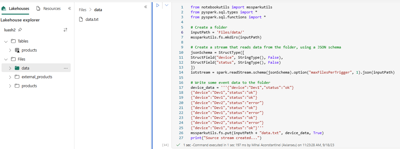 mslearn-fabric/Instructions/Labs 03-delta-lake · Issue #33 · MicrosoftLearning/mslearn-fabric ...