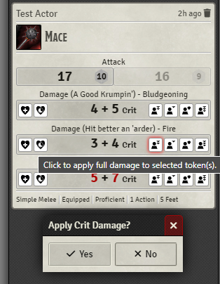 [FEATURE] being able when applying damage to not apply critical damage ...