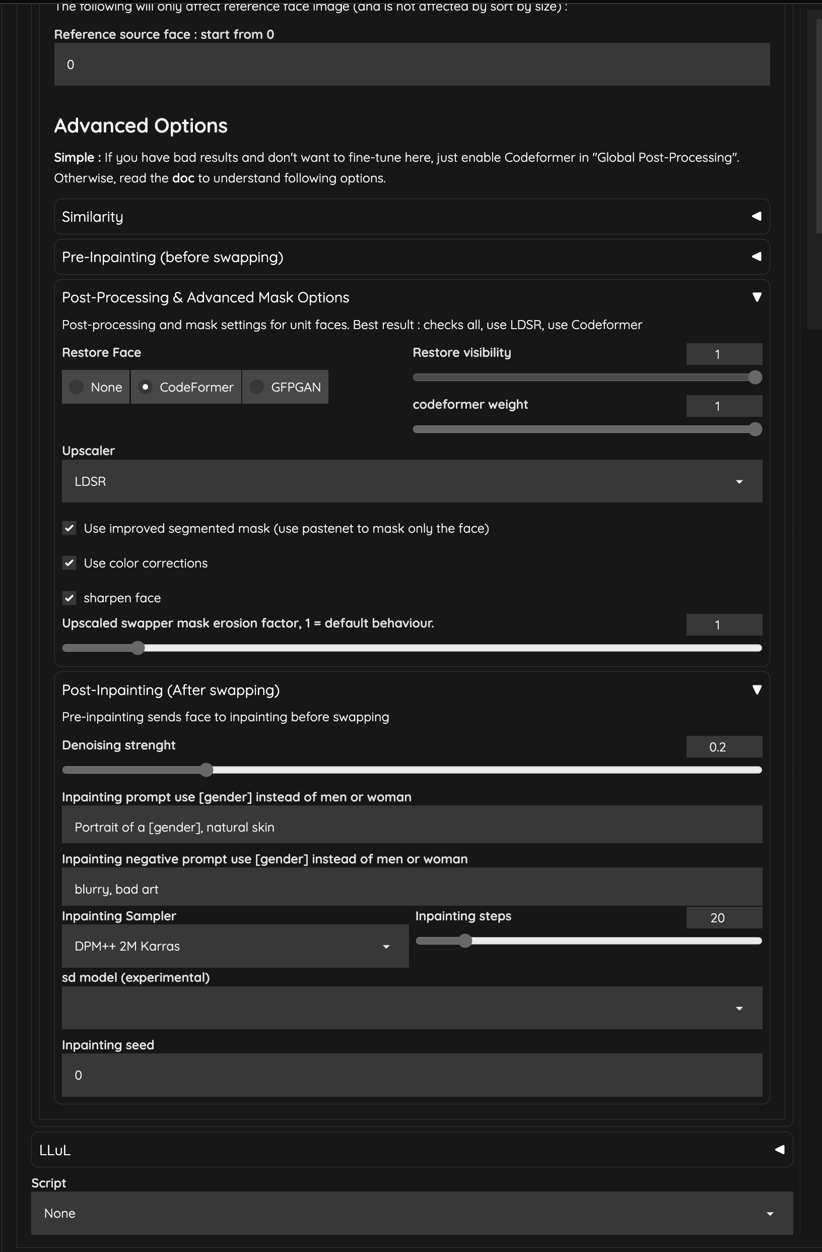 'NoneType' object is not iterable (Inpainting automatic dev version ...