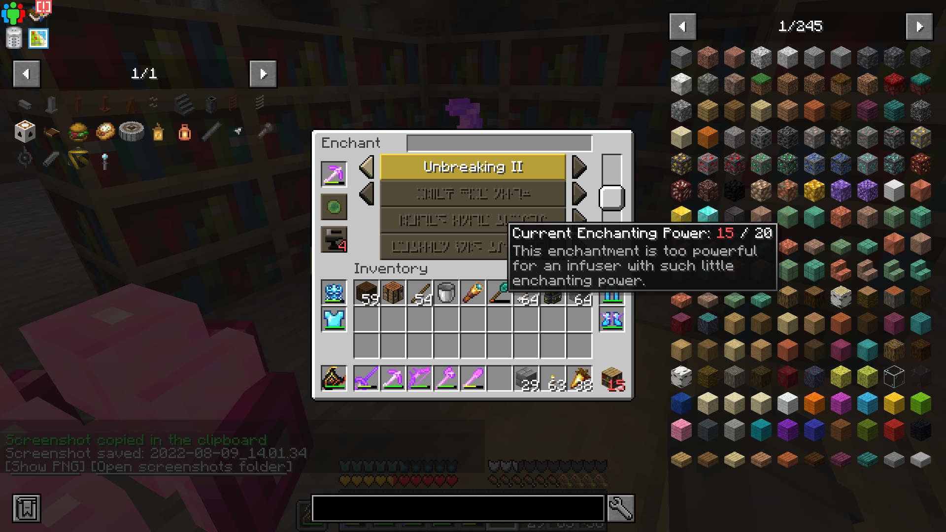 [Issue]: Enchanting Infuser Enchanting Power · Issue #158 · The-Nexus-Project/Limitless-5 · GitHub