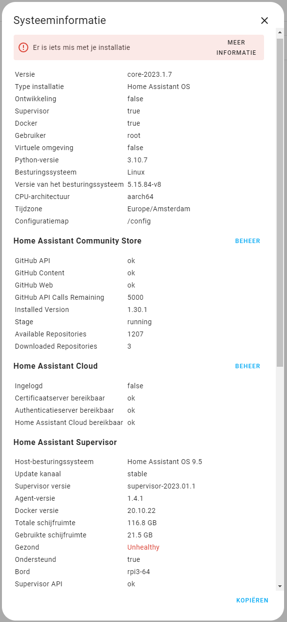 HA OS stays unhealty setup (after reboot) · Issue #4142 · home-assistant/supervisor · GitHub