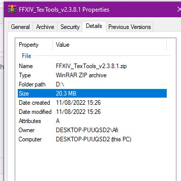 not enough disk space · Issue #200 · TexTools/FFXIV_TexTools_UI · GitHub