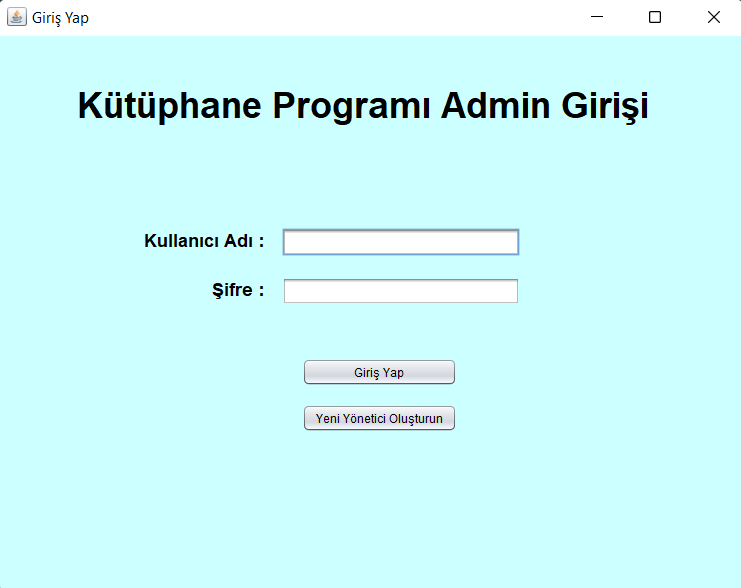 GitHub - maligkc/Java-Ile-Kutuphane-Kayit-Sistemi: Java ve MySQL veritabanını kullanarak ...