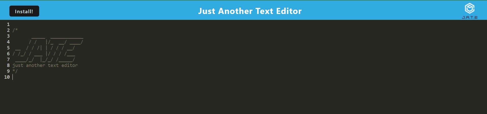 GitHub - mjkonkel/jate-editor: Challenge 19 Progressive Web Applications (PWA): Text Editor