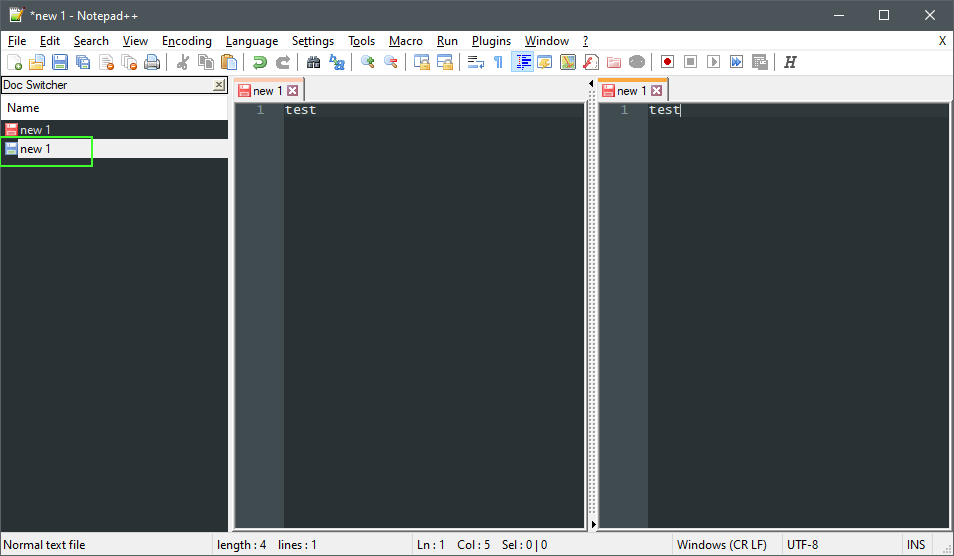 Doc switcher "dirty" icon state does not stay in sync when documents ...
