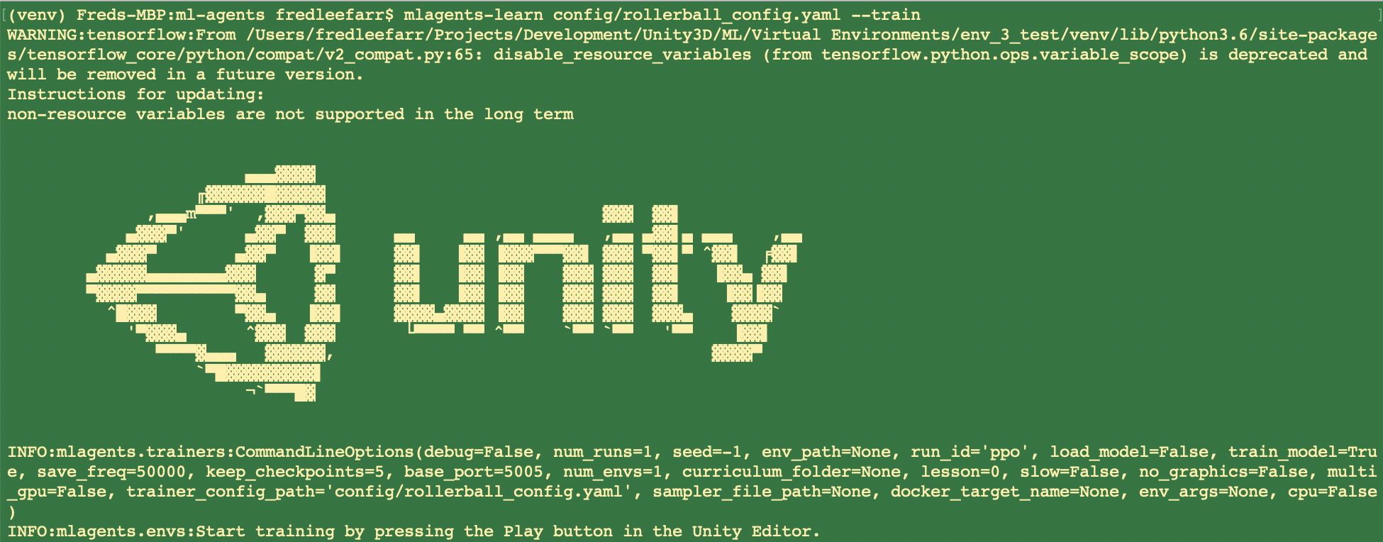 RollerBall tutorial - model not created during training · Issue #3050 · Unity-Technologies/ml ...