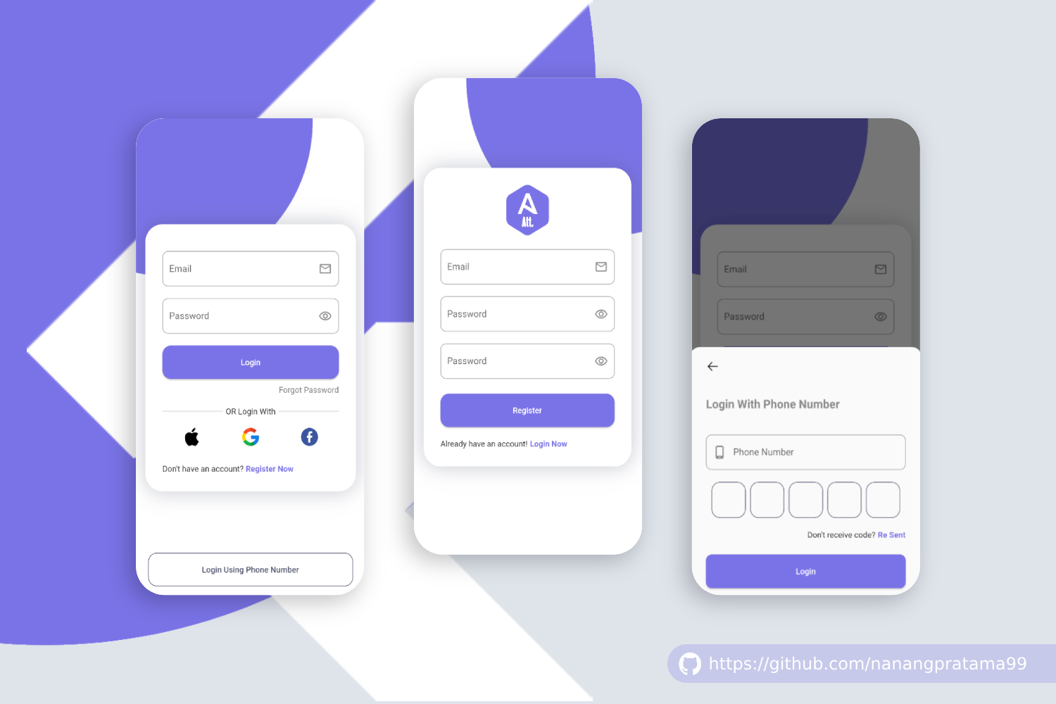GitHub - nanangpratama99/Login-Register-App: a simple login, register & forgot screen ui using ...