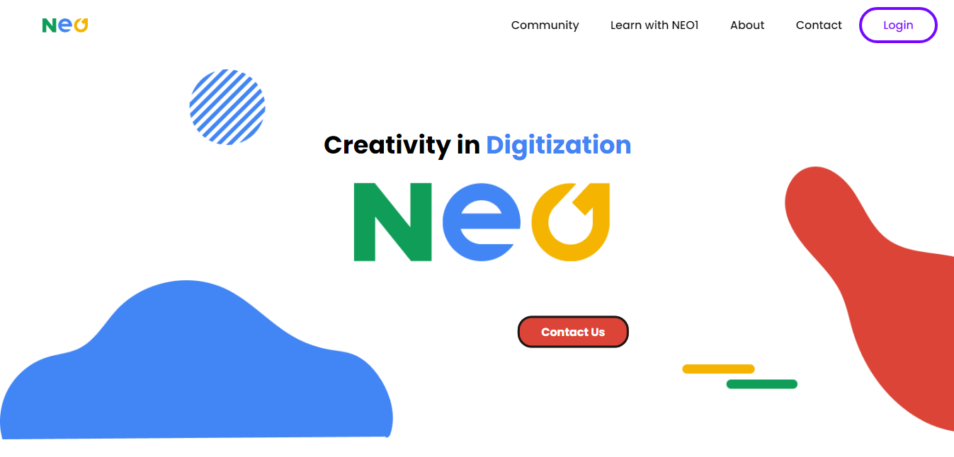 GitHub - saka-C/neo-one-landingpage