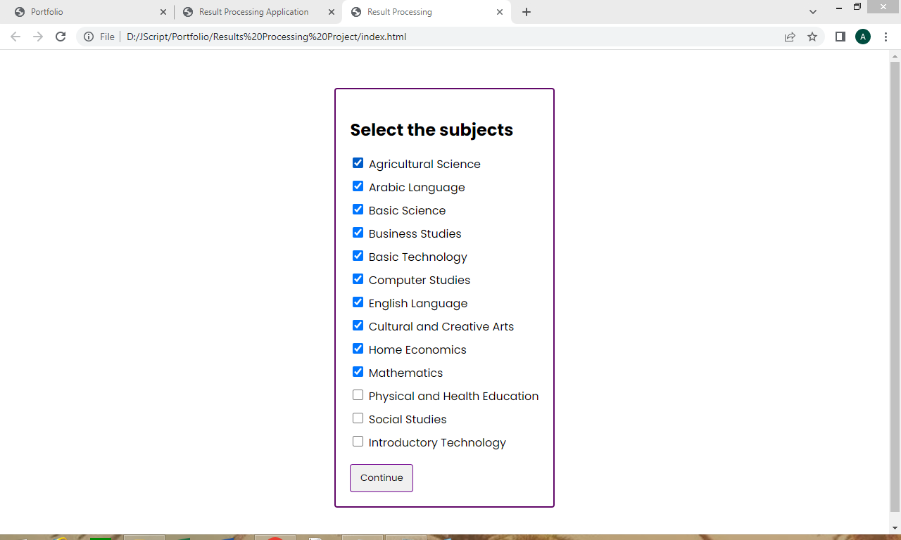 GitHub - aminunawwarah/Result-Processing-Project