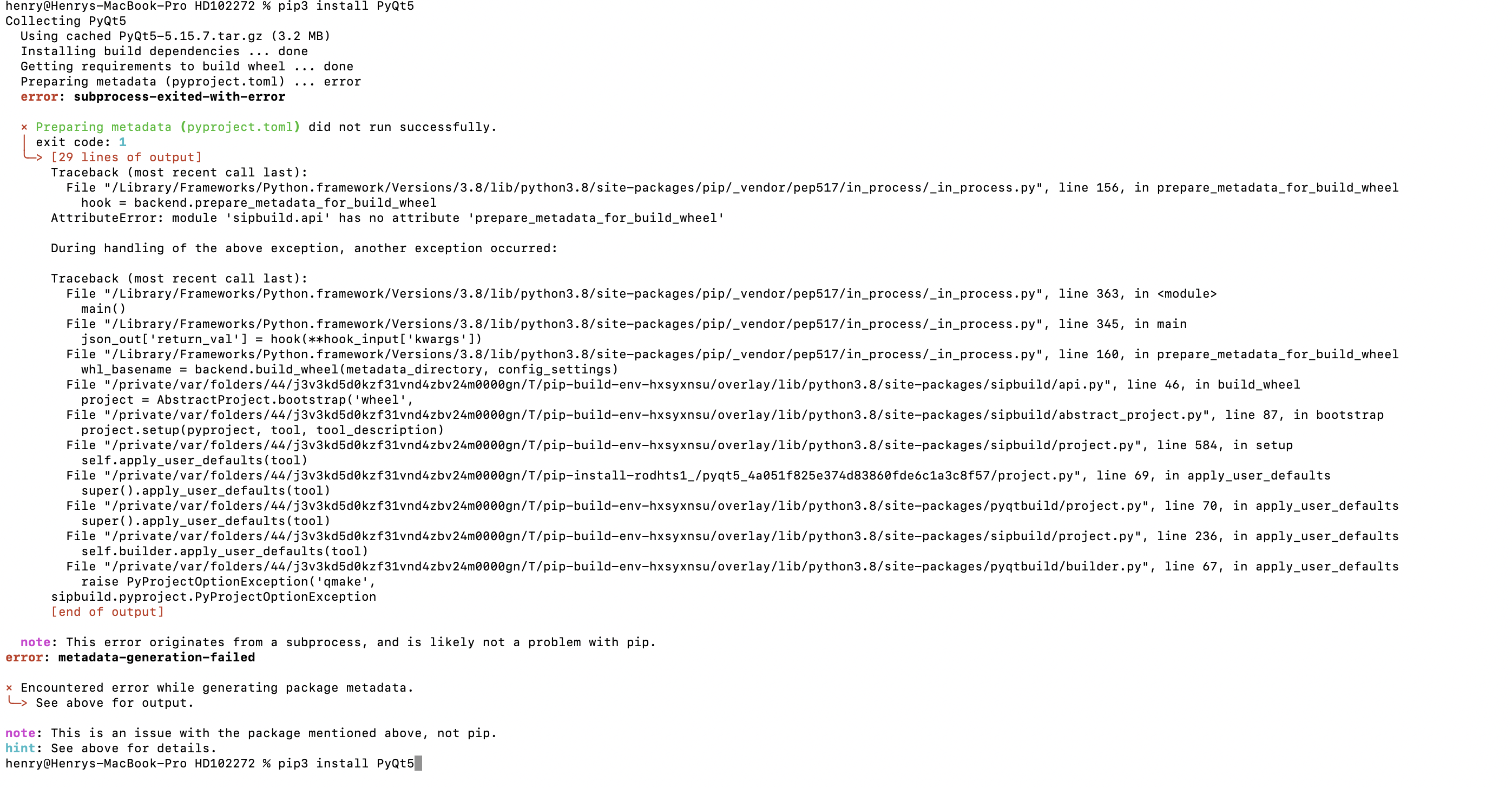 Problem with the installation of PYQt5 on macOS Monterey · Issue #107 · 3fon3fonov/exostriker ...