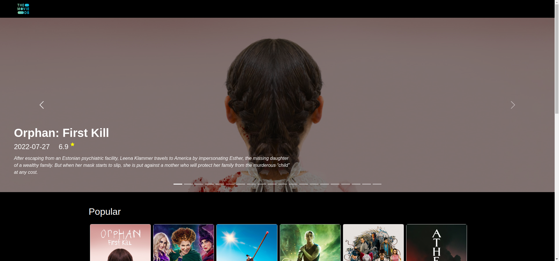 GitHub - andreeaelenasamur/react_peliculas: Catálogo de películas desarrollado con React y ...