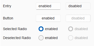 Disabled Widgets are not immediately identifiable from Enabled widgets ...