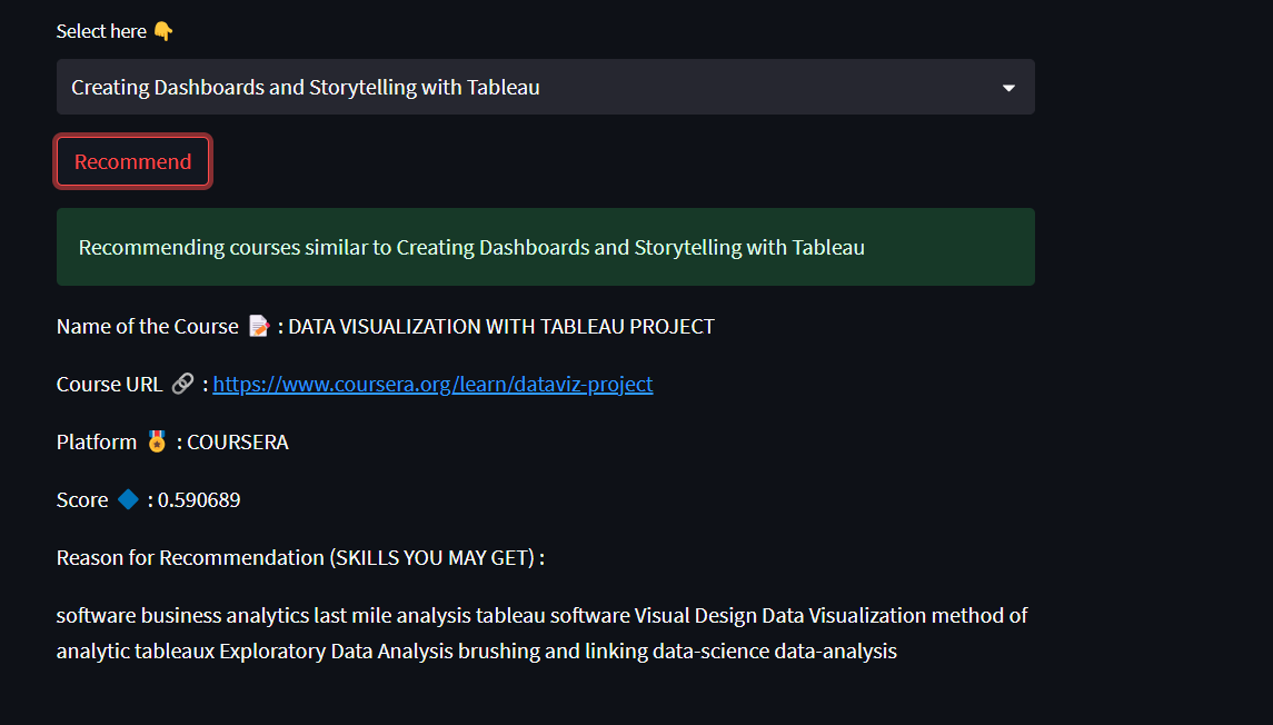 GitHub - yuvaranianandhan/Course-Recommendation-system
