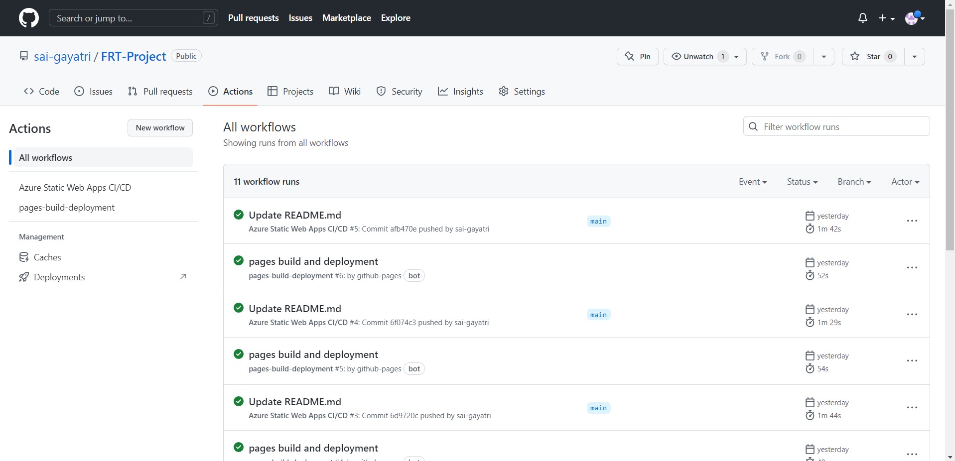 GitHub - sai-gayatri/FRT-Project