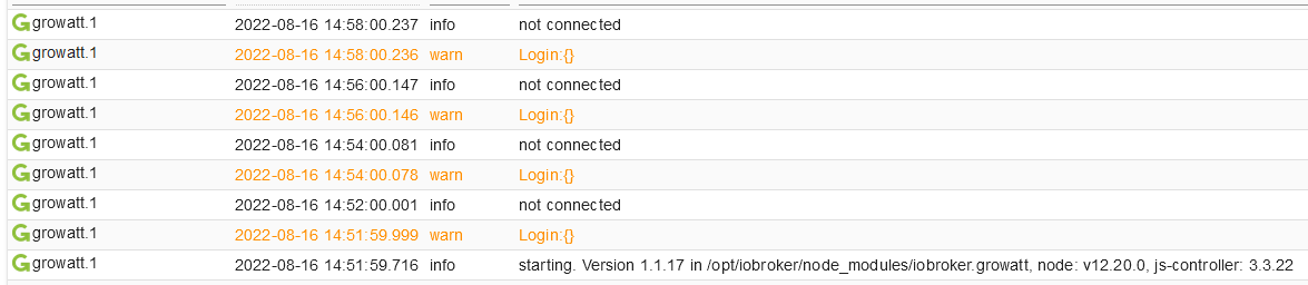 Adapter objects are no longer updated and are completely gone after a new installation. · Issue ...