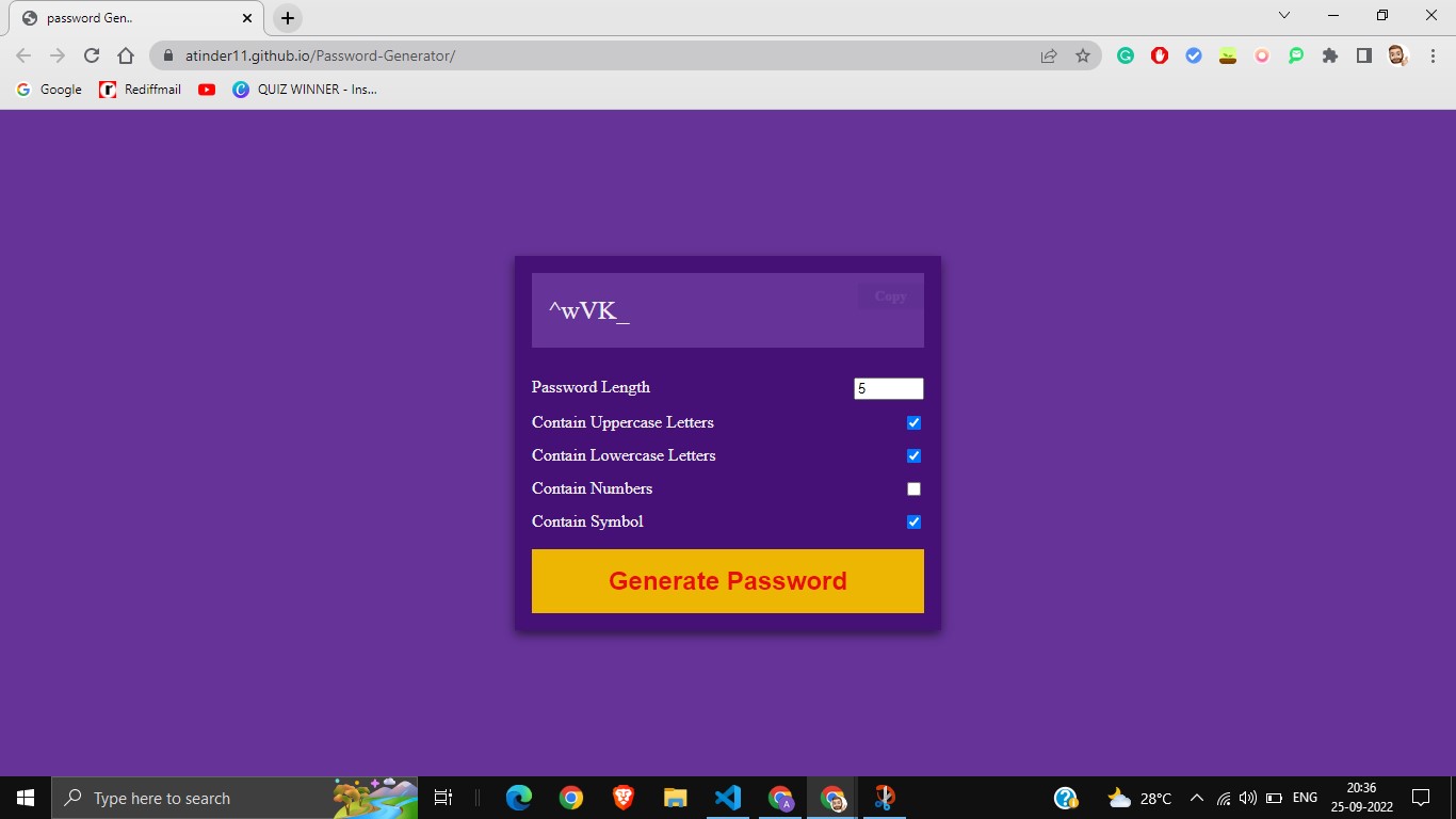 GitHub - atinder11/Password-Generator