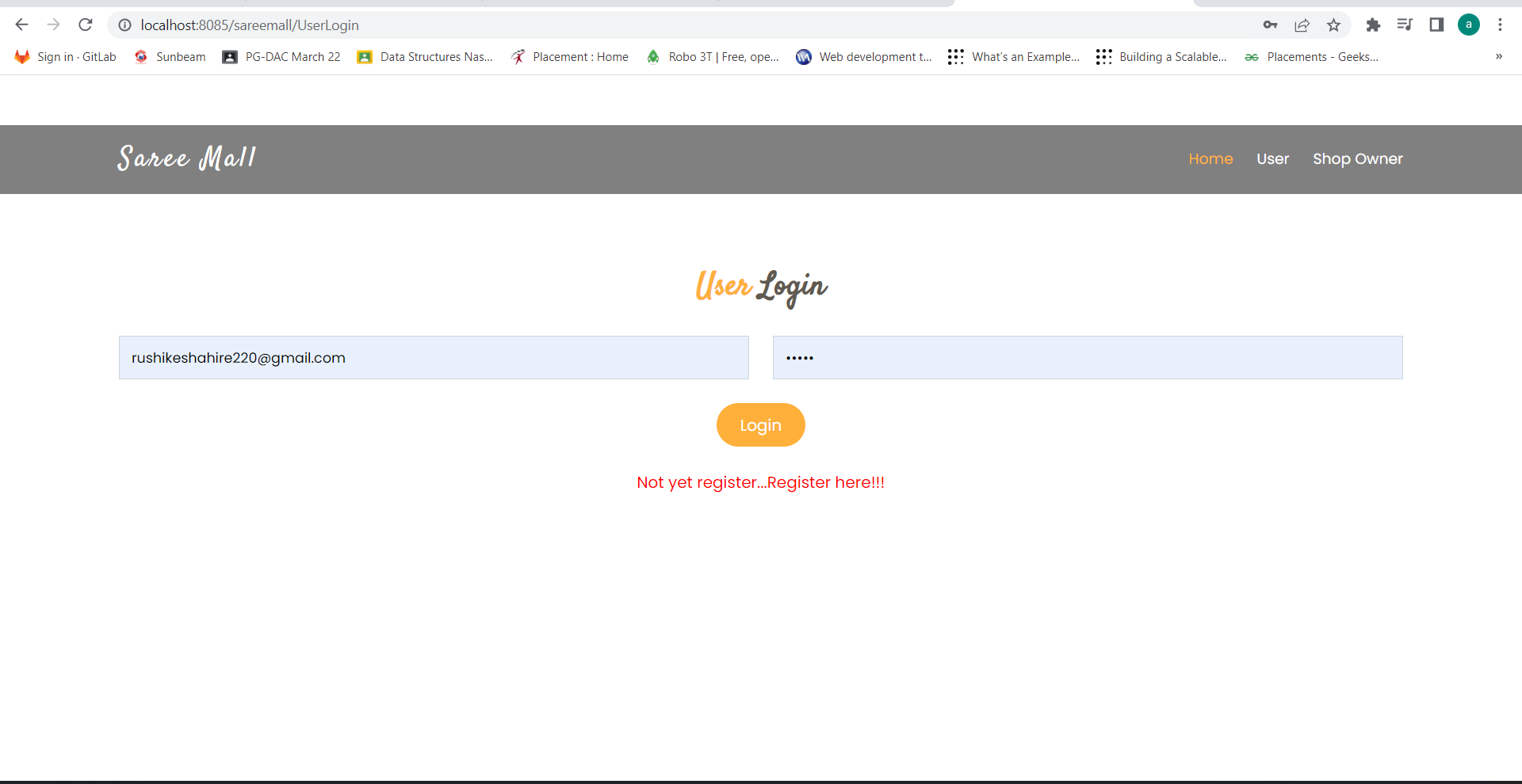 GitHub - rushiahire96/Sareemall-project-output: E platform for selling and buying saree where ...
