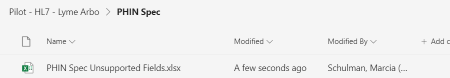 Document Unsupported Fields in PHIN Spec versions · Issue #110 · CDCgov/data-exchange-hl7 · GitHub