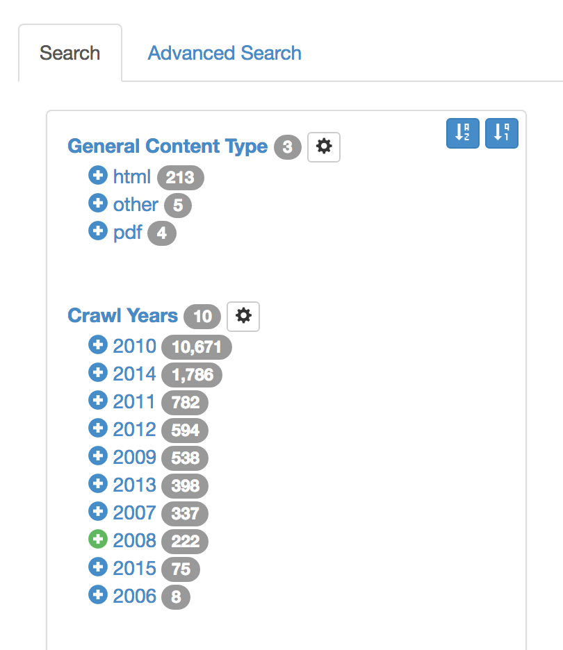 Usability of Facet Links · Issue #43 · archivesunleashed/warclight · GitHub