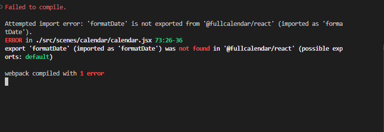 formatdate is not exported from '@fullcalendar/react' · Issue #2396 · jquense/react-big-calendar ...