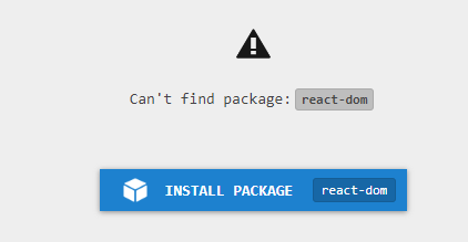 react-dom@17 can't be resolved · Issue #1905 · stackblitz/core · GitHub