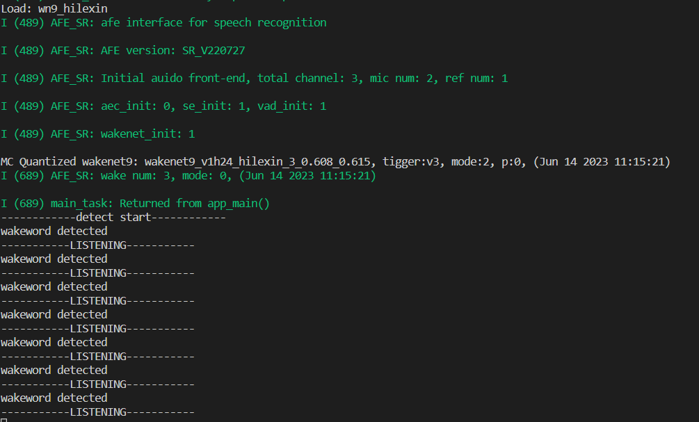 Esp Skainet Master分支的wakeworddetect例程问题 Ais 1227 · Issue 101 · Espressifesp Skainet · Github
