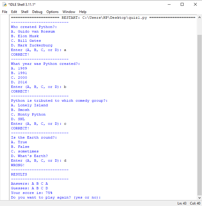 Github Rutujapatil1321 Interactive Quiz Using Python