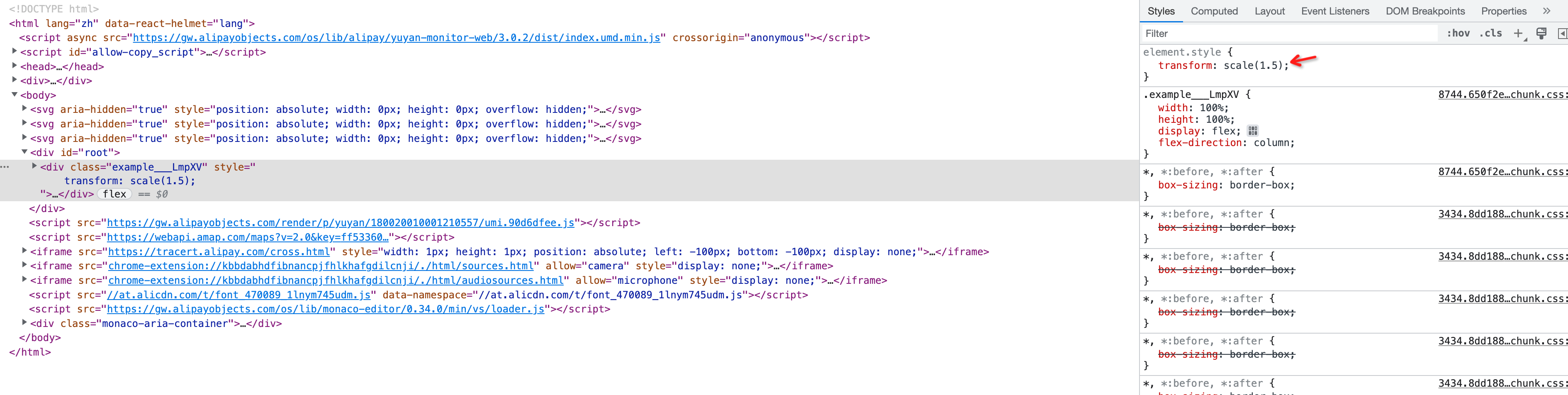 [QUESTION] Popup在父级有缩放的情况下会出现定位偏移的问题，该问题有处理方法吗？ · Issue #1526 · antvis/L7 · GitHub