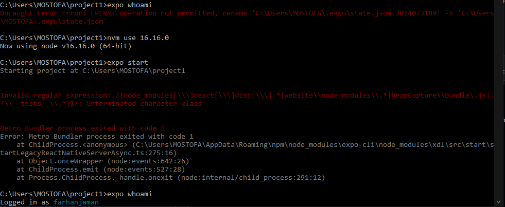 Expo does not start · Issue #4514 · expo/expo-cli · GitHub