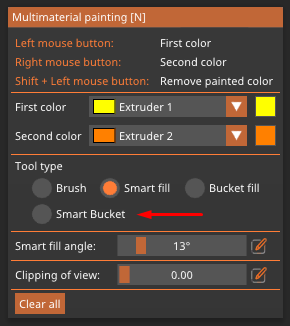 Combine "Smart Fill" and "Bucket Fill" tools for Multimaterial Painting ...