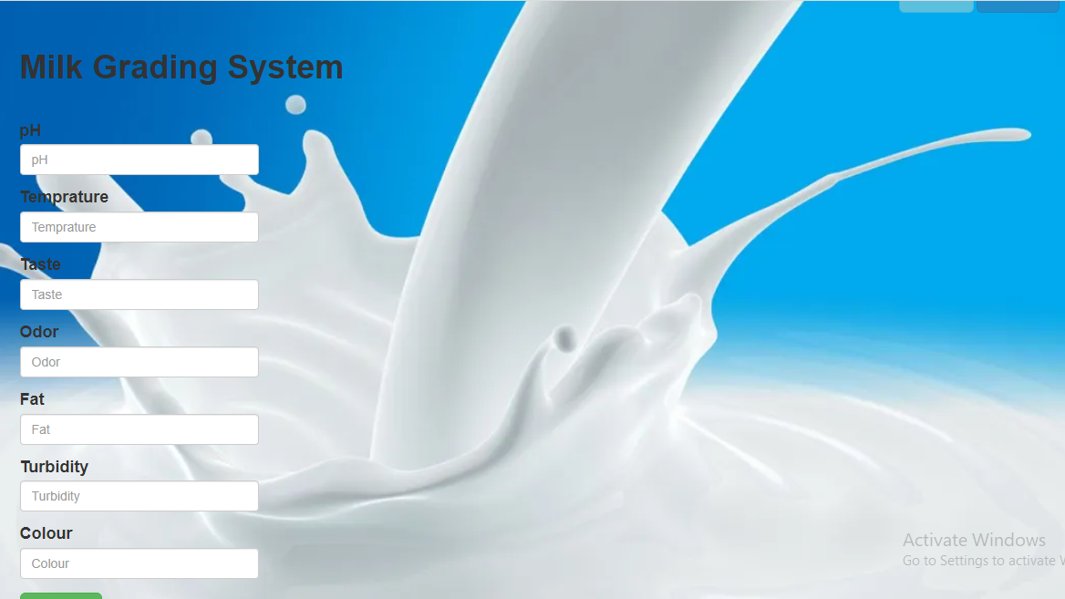 GitHub - Dheeraj-Chilakapati/Milk-Grading-System-using-Machine-Learning ...