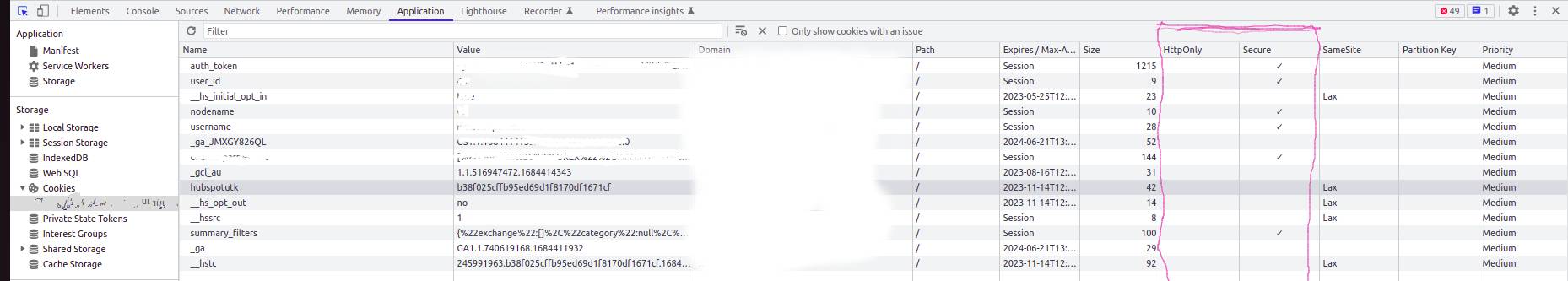 Cookies Missing "HttpOnly" and "secure" Attributes · Issue #7284 ...