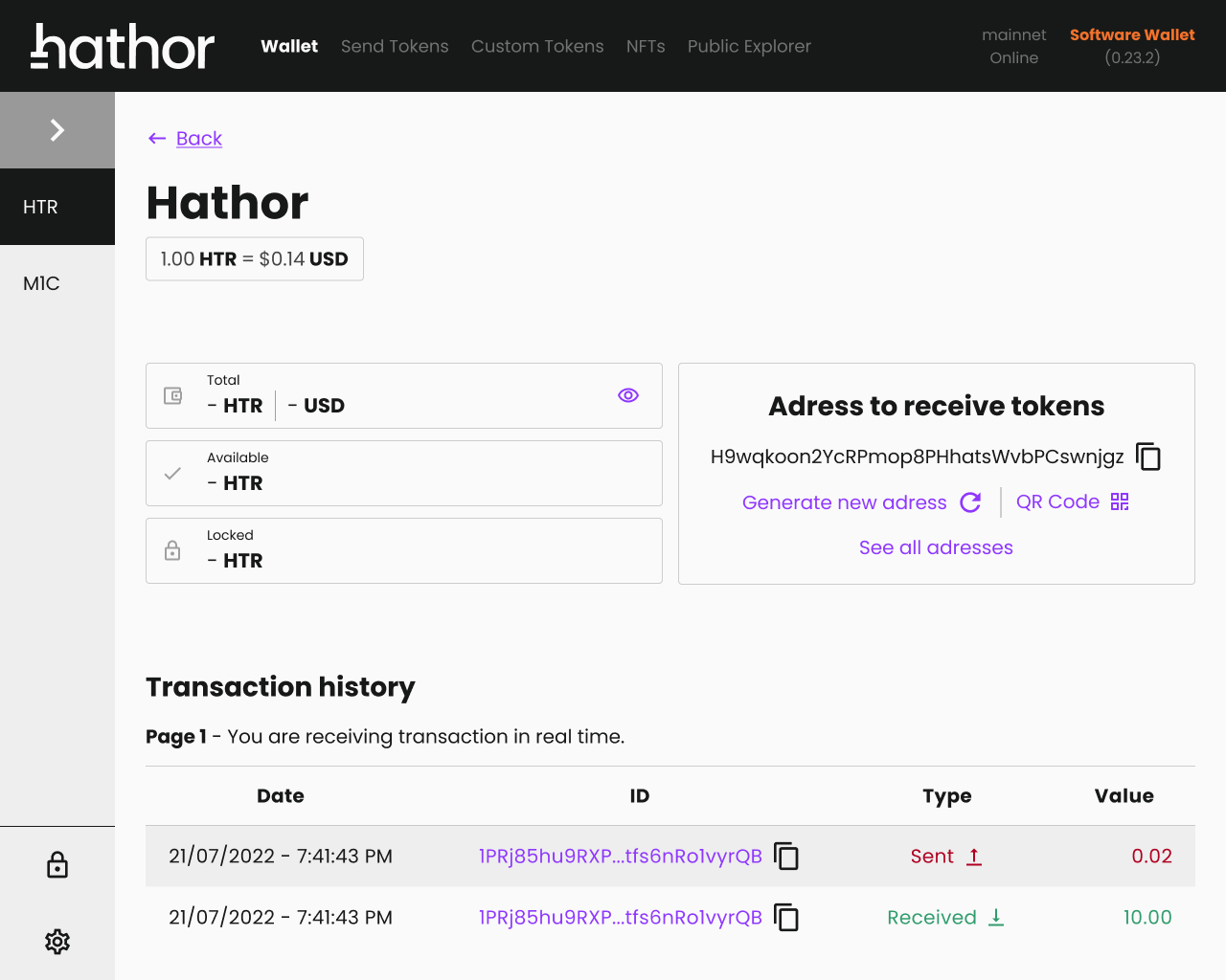 [Design] wallet-desktop: new interface for holdings price · Issue #342 · HathorNetwork/hathor ...