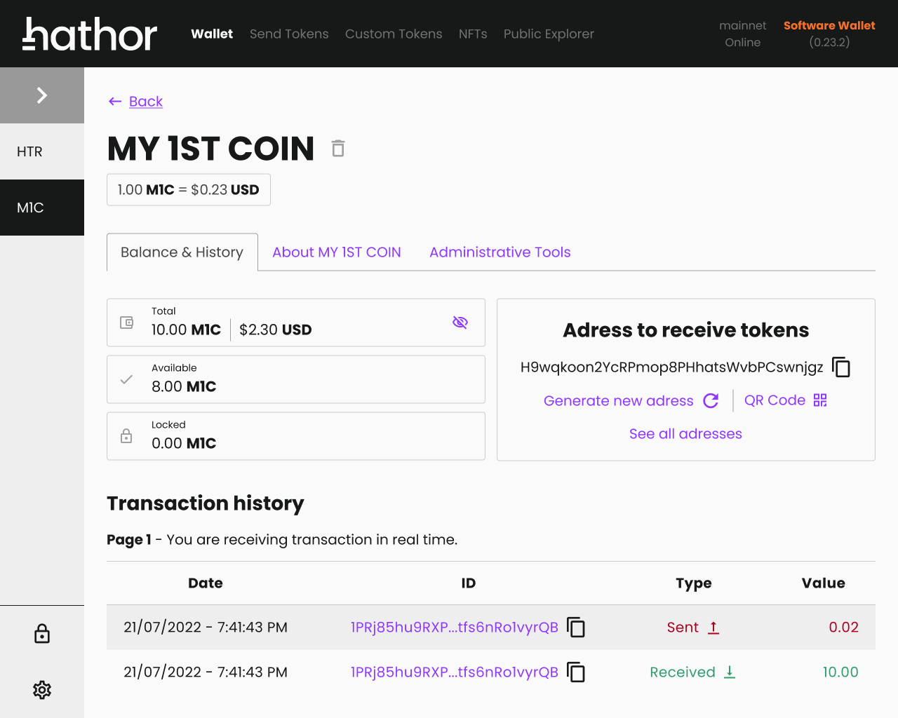 [Design] wallet-desktop: new interface for holdings price · Issue #342 · HathorNetwork/hathor ...