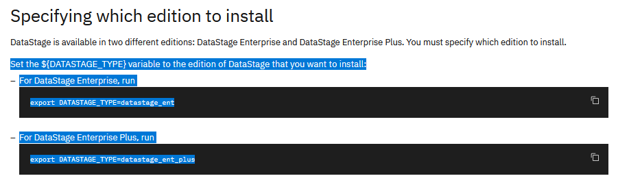 Deployer currently deploys DataStage Enterprise (i.e. DS flavour without QS stages) - need to ...