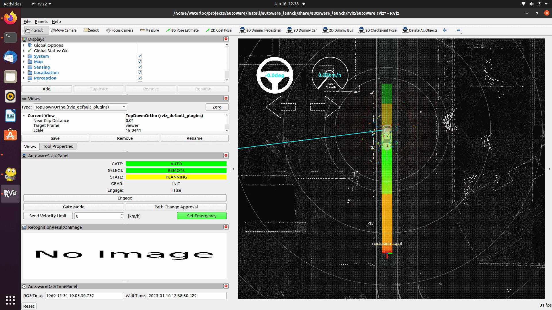Autoware.Universe integrated with CARLA but planning stack stalls ...