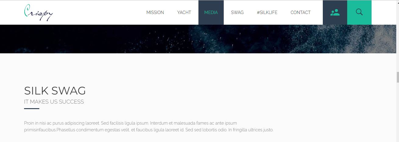 Replace the dummy content under "SILK SWAG" with relevant content. · Issue #22 ...