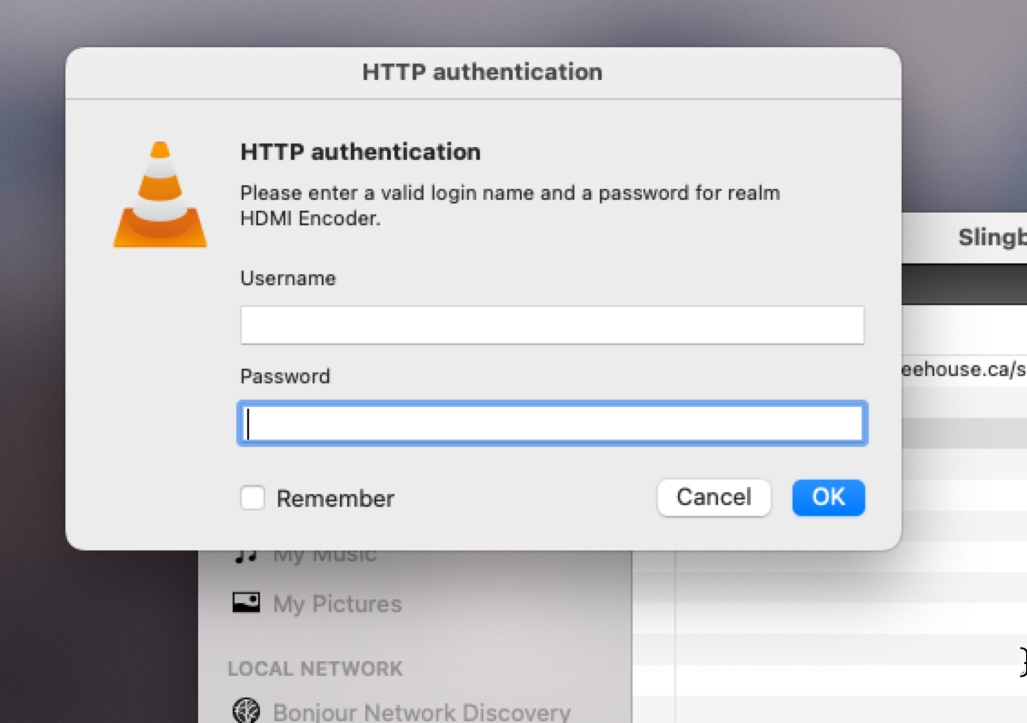 VLC HTTP Port Forwarding - User/Password Prompt? · GerryDazoo Slinger ...