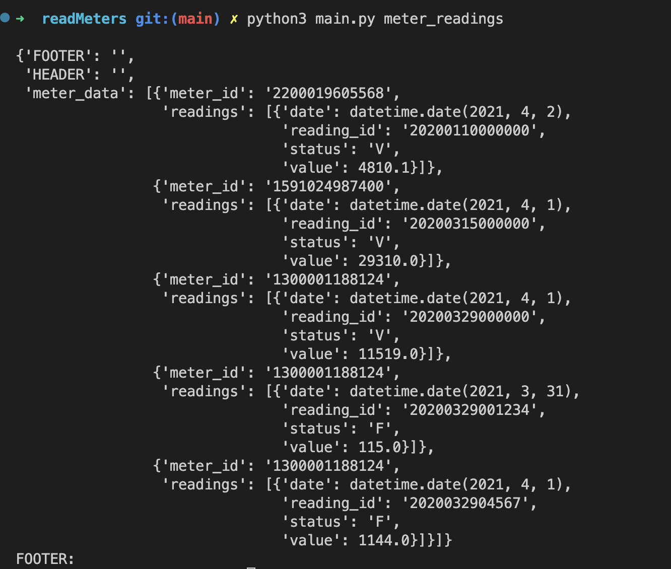 GitHub - paulinejdavis/readMeters