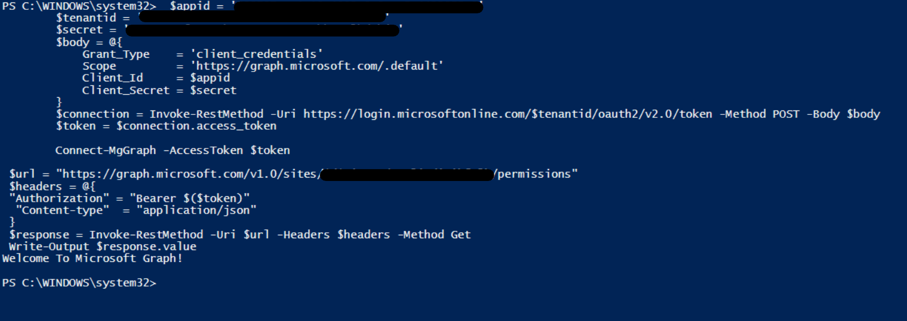 Get Mgsitepermission Is Returning A Null Value · Issue 1809 · Microsoftgraphmsgraph Sdk