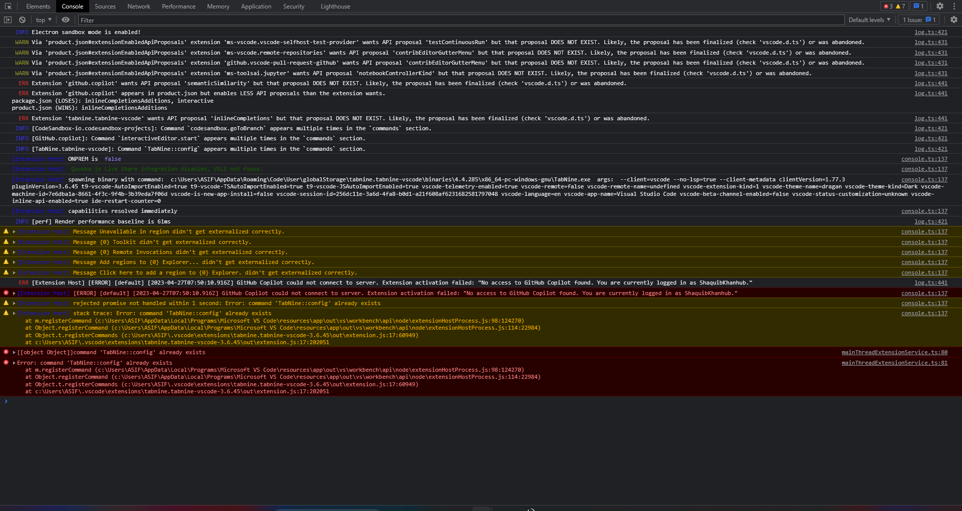 Tabnine status.bar it's not working · Issue #1089 · codota/tabnine-vscode · GitHub