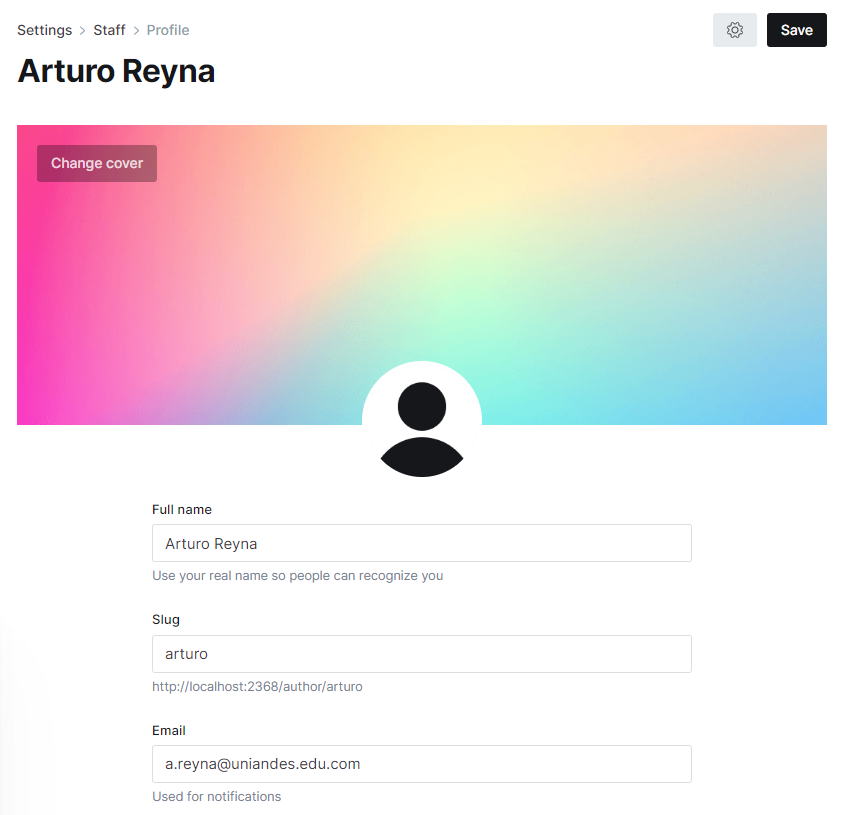 Member - Se permite cambiar el email del administrador desde el menu de miembros sin cambiar el ...